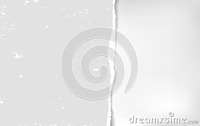 Piece Of Torn, Ripped Tattered Grey Note Paper Strip With Soft Shadow ...