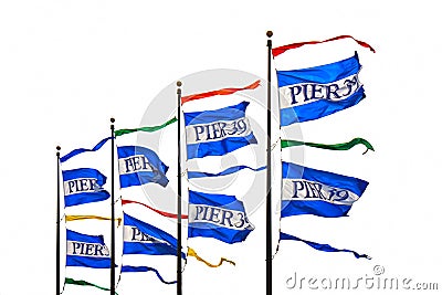 Pier 39 Flags Stock Photography | CartoonDealer.com #25086704