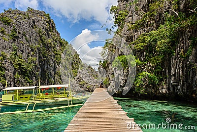 Pier On Coron Island, Palawan, Philippines Royalty-Free Stock Photo ...