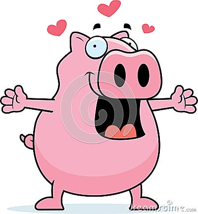 Pig Hug Stock Photos - Image: 13078253