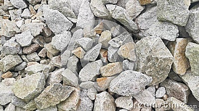Pile of Broken Granite Stone on the Outdoor Farm. Stock Video - Video ...