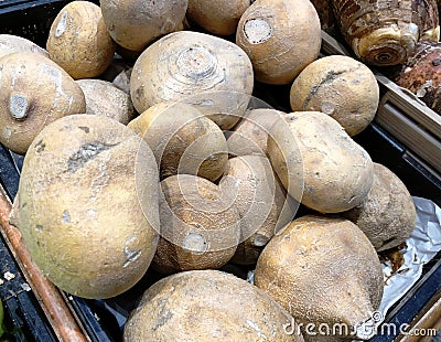 Root Crops Displayed In The Fresh Produce Section Of A Grocery Royalty ...