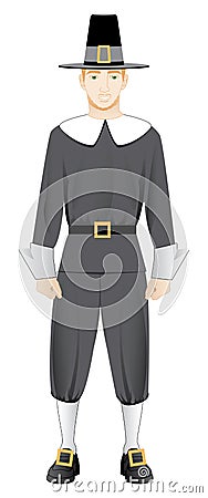 Pilgrim Man Royalty Free Stock Image - Image: 21895136