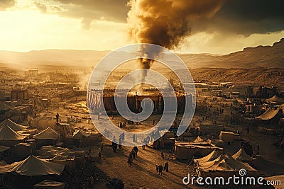 The Pillar Of Cloud Over The Tabernacle Of The Congregation In Desert ...