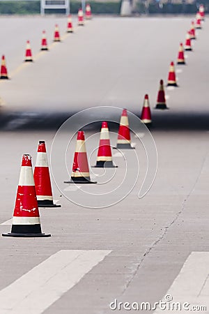 Pillars On Road Stock Photo | CartoonDealer.com #23510286