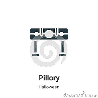 Pillory Vector Icon On White Background. Flat Vector Pillory Icon ...