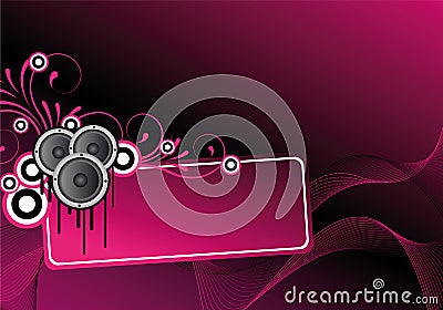 Pink Abstract Disco Design Cartoon Vector | CartoonDealer.com #9644755