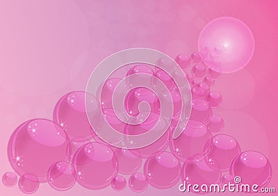 Pink Background With Bubbles Royalty Free Stock Photos - Image: 24610968