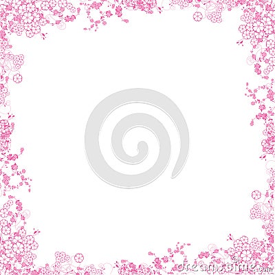 Pink Party Border stock vector. Illustration of design - 25657819