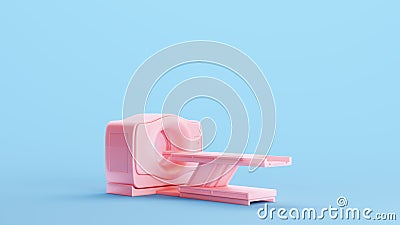 Pink Brain Scanner Computerized Tomography X-Ray Imaging Technique ...