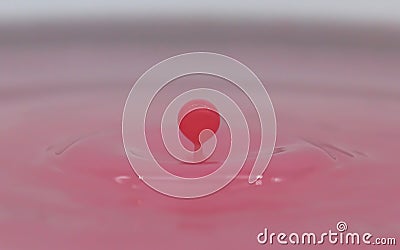 Pink Color Water Drop And Splash Stock Photo | CartoonDealer.com #190046433