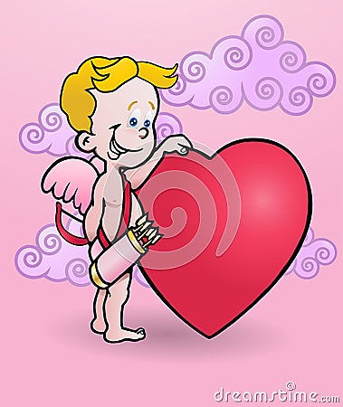 Pink Cupid Royalty Free Stock Images - Image: 24706619
