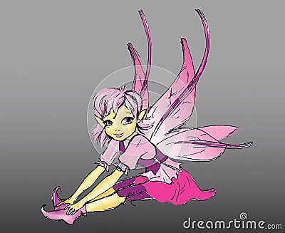 Pink Elf Royalty Free Stock Images - Image: 6181319