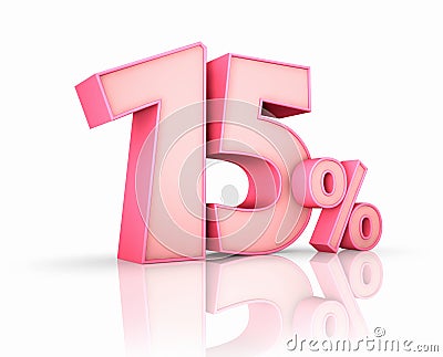 Pink Fifteen Percent Stock Image | CartoonDealer.com #88580815