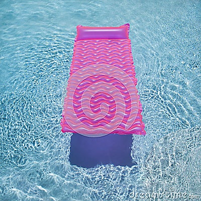 Pink Float In Swimming Pool. Royalty Free Stock Photography - Image ...