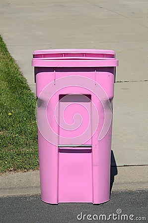Pink Garbage Container Royalty-Free Stock Image | CartoonDealer.com ...