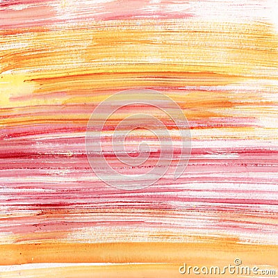 Pink And Orange Watercolor Stripes Royalty Free Stock Photography ...