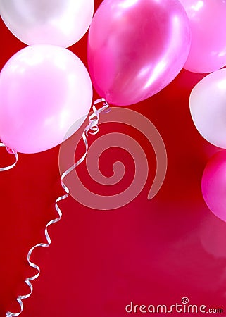 Pink Party Balloons Stock Photography - Image: 7537312