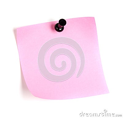 Pink Post-it Stock Images - Image: 2862264