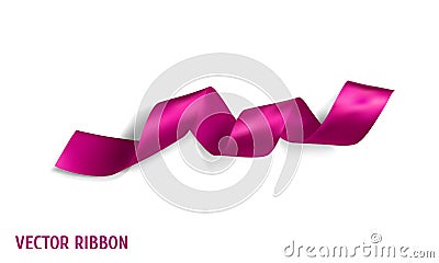 Pink Realistic Silk Vector Ribbon | CartoonDealer.com #96246525