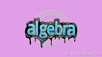 Pink Screen Animation Video Written ALGEBRA Stock Video - Video of ...