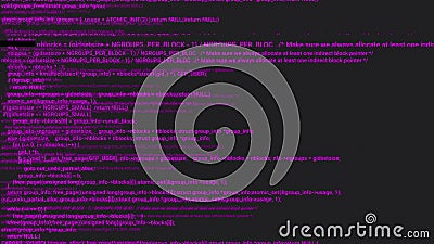 Red Screen Coding Hacker Concept Animation with Glitch. Stock Video - Video of background ...