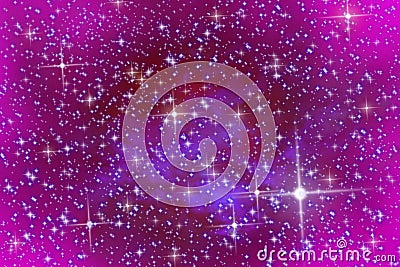 Pink Sky And Stars Royalty Free Stock Image - Image: 18644496