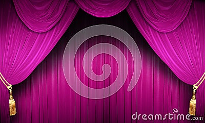 Pink Stage Theater Stock Photo - Image: 23595320