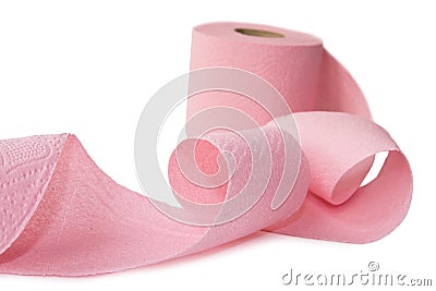 Pink Toilet Paper Royalty Free Stock Image - Image: 16307766