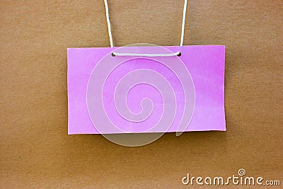 Pink Vintage Style Name Tag On Wood Paper Background Royalty-Free Stock ...