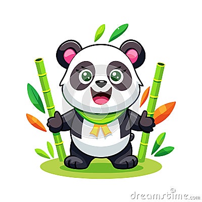 Pip The Playful Panda Fun Illustration | CartoonDealer.com #353452226