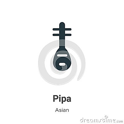 Pipa Vector Icon On White Background. Flat Vector Pipa Icon Symbol Sign ...