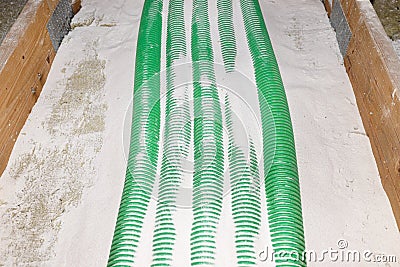 Pipe Insulation With Expanded Perlite In Domestic Ventilation With ...