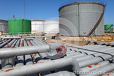 Pipeline And Storage Tanks Royalty-Free Stock Image | CartoonDealer.com ...