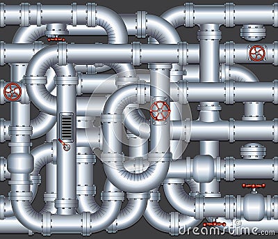 Pipeline Construction Background. Vector | CartoonDealer.com #85542065