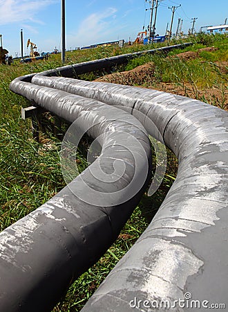 Pipeline And Storage Tanks Royalty-Free Stock Image | CartoonDealer.com ...