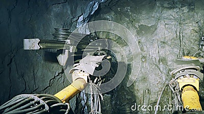 Pipelines System Installed in the Underground Mine. Underground ...