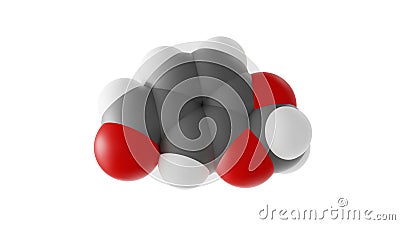 Piperonal Molecule, Heliotropin, Molecular Structure, Isolated 3d Model ...