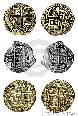 Pirate Coins Royalty Free Stock Photos - Image: 6406488