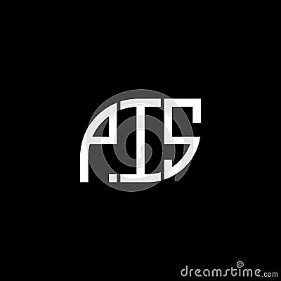 PIS Letter Logo Design On Black Background.PIS Creative Initials Letter ...