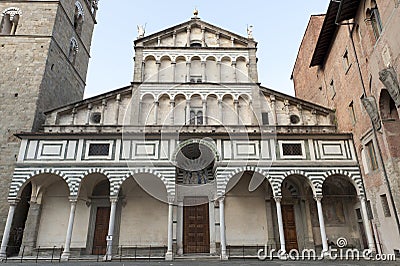 Pistoia (Tuscany), Cathedral Facade Royalty Free Stock Photography ...