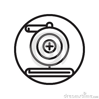 Pitching Machine Icon Vector Isolated On White Background, Pitching ...