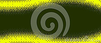 Pixelated Bitmap Wave Gradient Texture. Yellow Green Dither Pattern ...