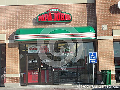 PIZZA PAPA JOHN'S Building Plano Texas Editorial Image | CartoonDealer ...