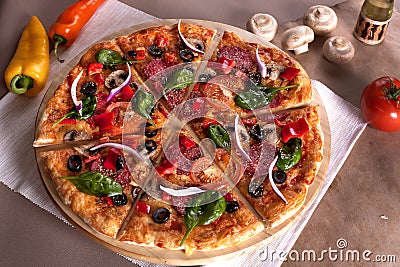 Pizza Slice Lift Royalty-Free Stock Photo | CartoonDealer.com #64913163