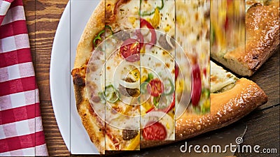 Pizza Slide Show Modern Dynamic Presentation Stock Video - Video of ...