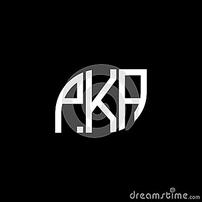 PKA Letter Logo Design On Black Background.PKA Creative Initials Letter ...