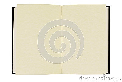 Plain Open Hardback Book, Blank Pages, Isolated On White Background ...