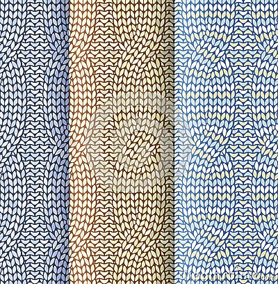 Plaited Knitted Pattern Cartoon Vector | CartoonDealer.com #50655507