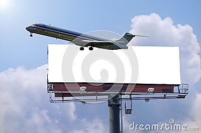Plane With Billboard Travel Concept Royalty Free Stock Photography ...